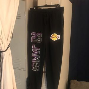 NBA | Pants & Jumpsuits | Lebron James Los Angeles Lakers Nba Joggers ...